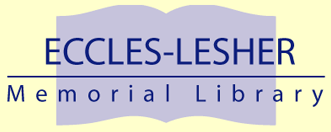 Eccles logo-book – Eccles-Lesher Memorial Library